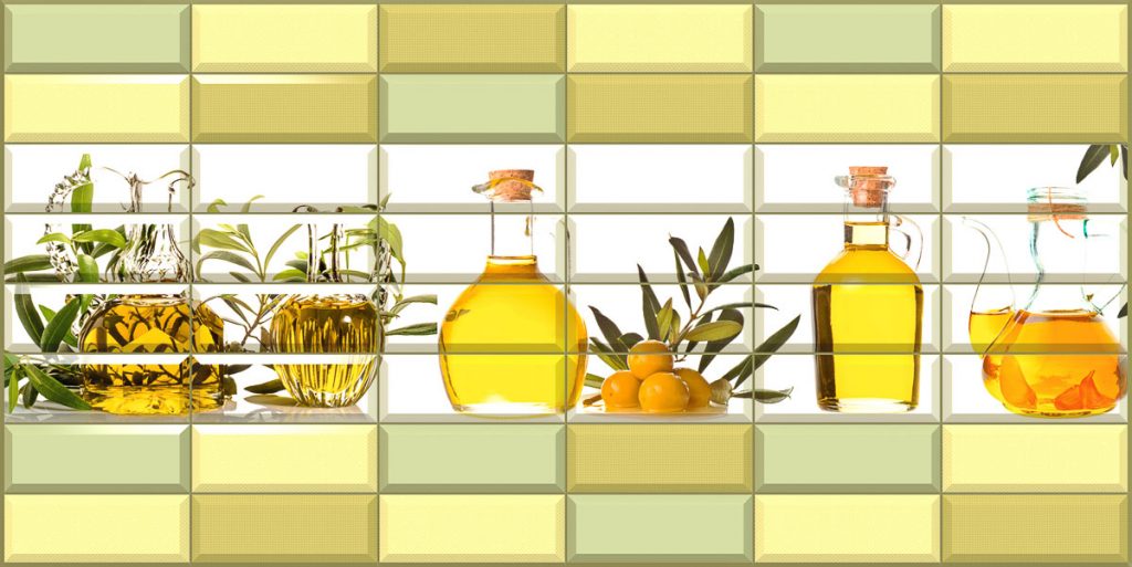 3D PVC panel - Tile Oil Flavour ~ Tapete Doma